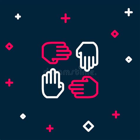 Line Project Team Base Icon Isolated On Blue Background Business Analysis And Planning