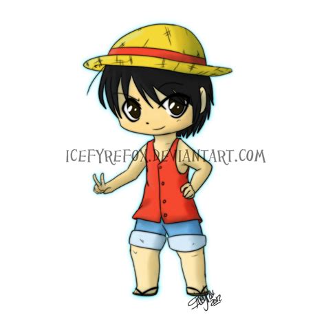 Christmas T Chibi Luffy — Weasyl