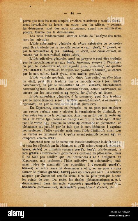Français La Structure Logique Des Mots 1919 6 1919 Structure 44