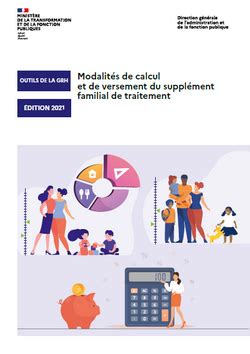 Guide sur les modalités de calcul et de versement du supplément