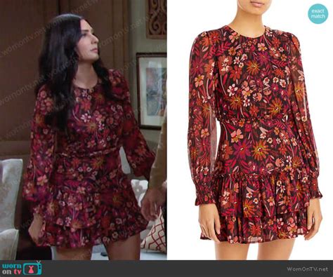 WornOnTV Gabis Floral Long Sleeve Dress On Days Of Our Lives Camila