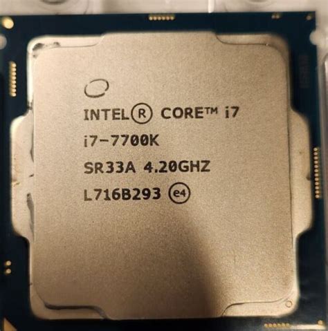 Intel Core i7-7700K 4.5 GHz 4 Cores Desktop CPU Processor( i7 7700K ...