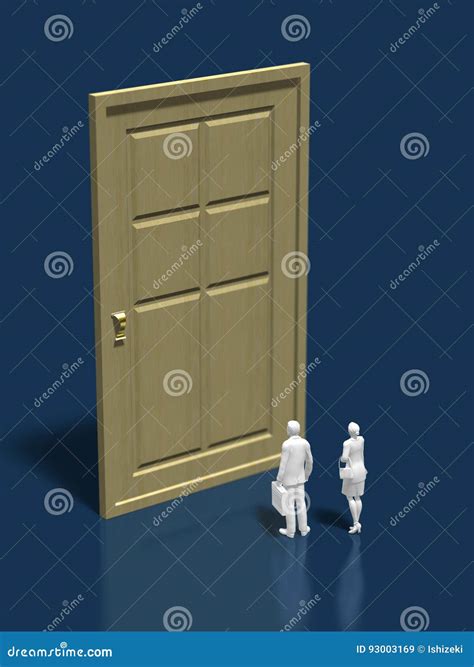 Ejemplo 3d De La Entrada Stock De Ilustración Ilustración De Negocios