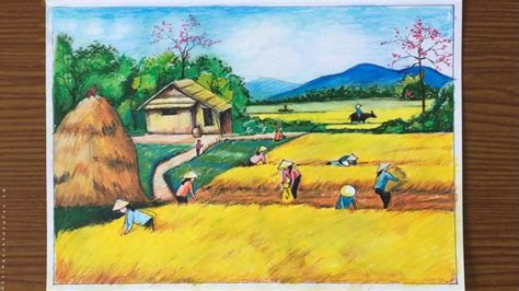 Vẽ Tranh Cánh đồng đẹp Lung Linh 5 Bí Quyết Từ Chuyên Gia Vườn Bưởi