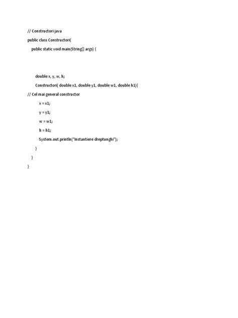 Constructori Java Pdf Informática