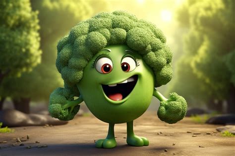 Premium Photo Broccoli Character