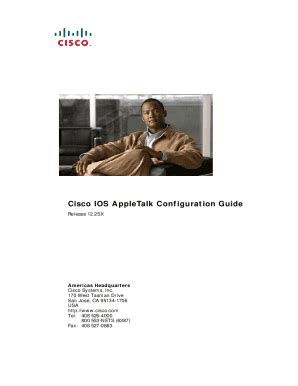 Fillable Online Cisco IOS Software Releases SX Configuration Guides Fax Email Print