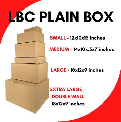 Shipping Lbc Box 5 Pcsbundle Lazada Ph