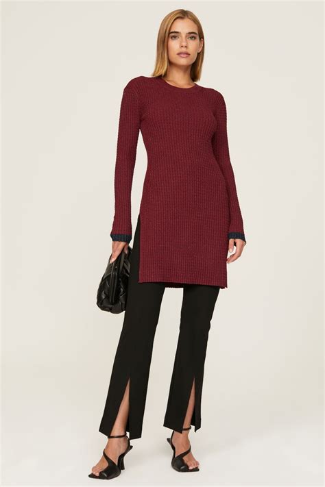 Red Sweater By Marina Moscone X Rtr Rent The Runway