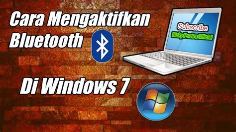 Cara Mengaktifkan Bluetooth Di Komputer Atau Laptop Windows 7 YouTube