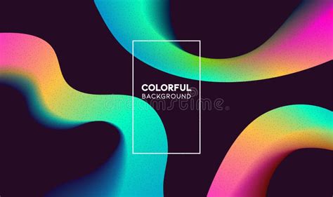 Moving Colorful Abstract Background Dynamic Effect Vector Illustration Design Template Stock