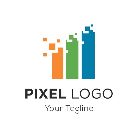 Pixel Logo Design Vector Template 20448539 Vector Art At Vecteezy