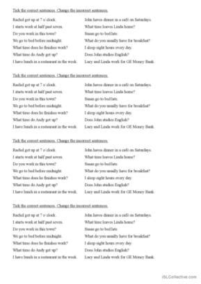 3 479 Present Simple Tense English ESL Worksheets Pdf Doc