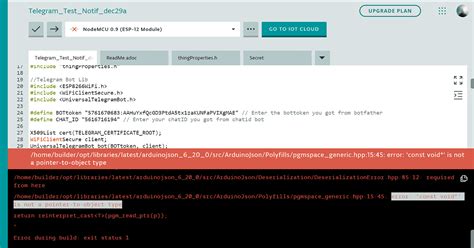 Error Const Void Is Not A Pointer To Object Type What Should I Do Guys Cloud Editor