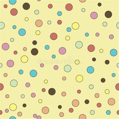 Dotted Seamless Pattern White Polka Dot On Orange Background