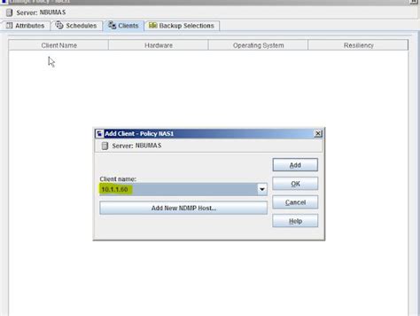 Remote Infrastructure Management Netbackup Ndmp Backup Configuration