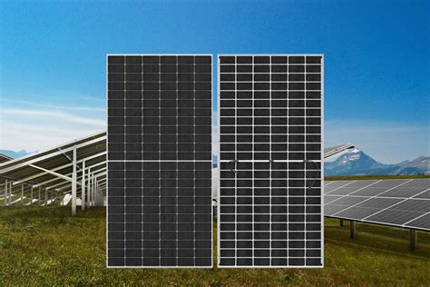 Solar Modules A Bifacial N Type Glass Glass Solar Module With New