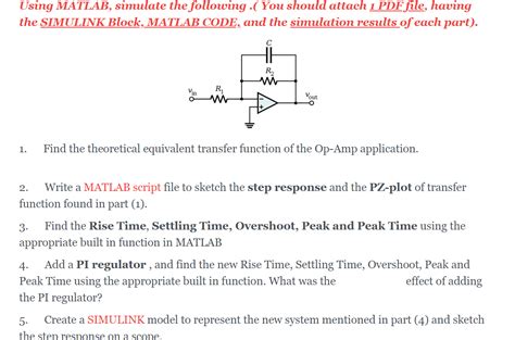 Using MATLAB Simulate The Following You Should Chegg
