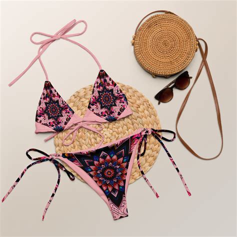 Eco Blossom Matrix String Bikini Divine Textiles Limited