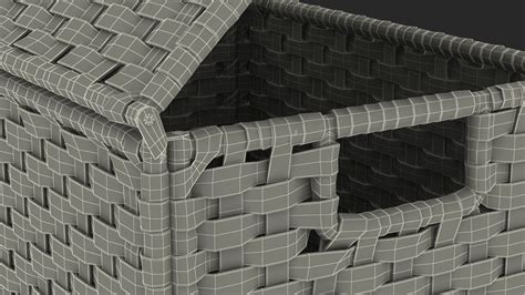 고리버들 세탁 바구니 블랙 3d 모델 29 3ds Blend C4d Fbx Max Ma Lxo Obj Free3d