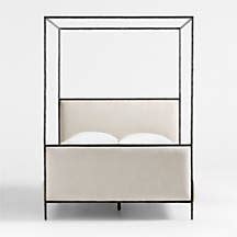 Dahlia Hand Forged Steel Framed Upholstered Canopy King Bed Reviews
