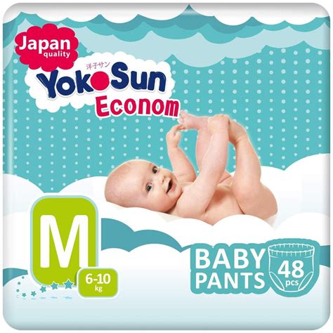 Подгузники-Трусики YokoSun ECONOM M (6-10 кг) 48 шт — купить в интернет ...
