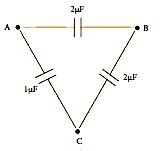 Three Capacitors Are Connected In Triangle As Shown In The Figure The