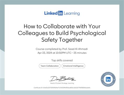 prof saad al ahmadi on linkedin certificate of completion