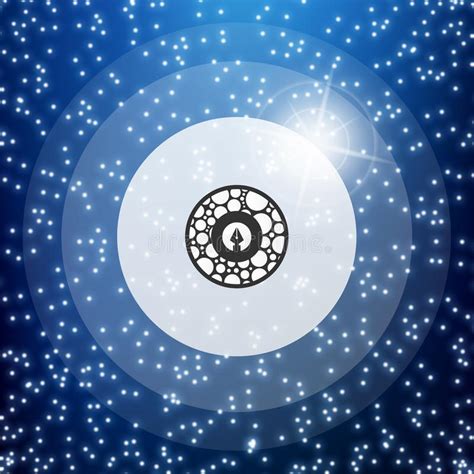 Round Frame With Place For Text Technology Background 3d Grid Surface