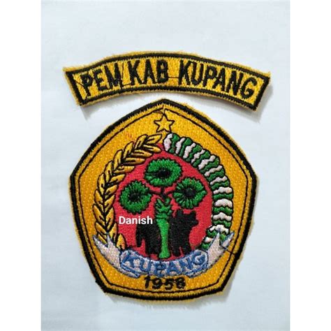 Jual BET BORDIR LOGO LAMBANG PEMKAB KABUPATEN KUPANG NTT NUSA TENGGARA