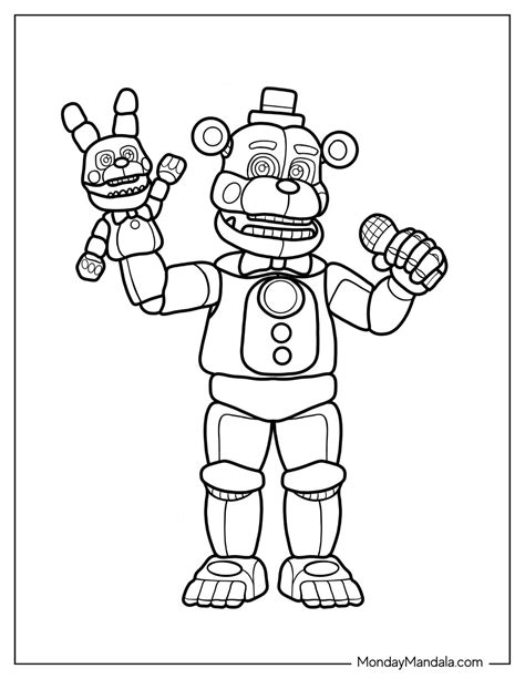 30 Five Nights At Freddies Coloring Pages Free Pdf Printables