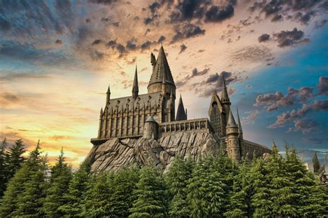Sky View Of Wizards Castle Wall Decal Wall Sticker Removable Vinyl