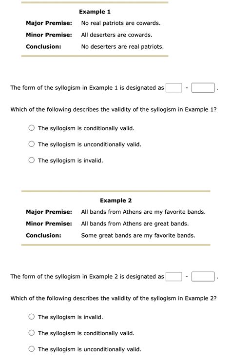 solved 6 conditionally and unconditionally valid forms once
