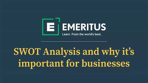 SWOT Analysis And Why It S Important For Business Strategy