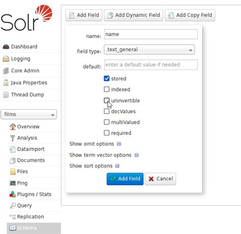 conceptos básicos de solr managed schema de solr solr field types