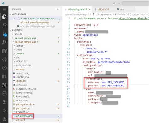 Env File Error When Deploying From Bas Sap Community