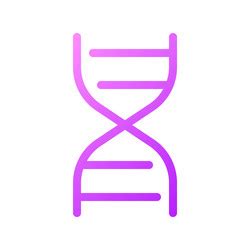 Dna Molecule Pixel Perfect Glassmorphism Ui Icon Vector Image