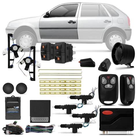 Kit Vidro Elétrico Sensorizado Gol Parati Saveiro G3 4P Diant Trava