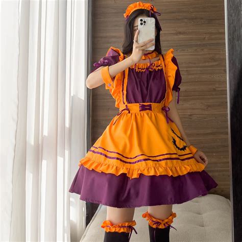 Anime Cosplay Costume Lovely Maid Costume Anime Suit Halloween Role Play Maid Outfit Restaurant