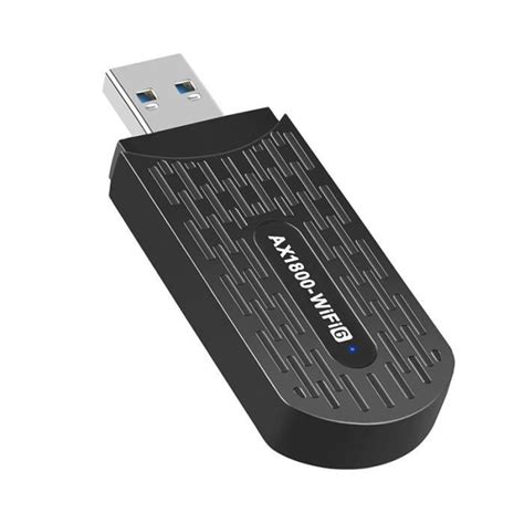 Noir Carte sans fil wi fi 6 AX1800Mbps USB 5G double fréquence