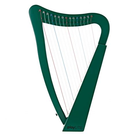 Playlite 15 String Harp By Gear4music Green At Gear4music