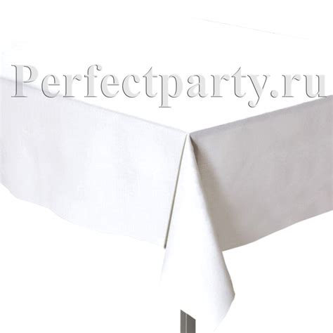 Купить белую скатерть в интернет-магазине perfectparty.ru