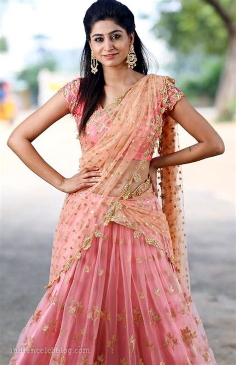 Varshini Sounderajan Telugu Model Cts1 16 Hot Saree Pics