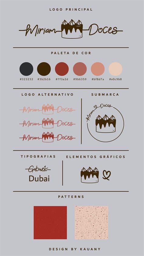 BRANDING Miriam Doces Confeitaria Identidade Visual Logotipo