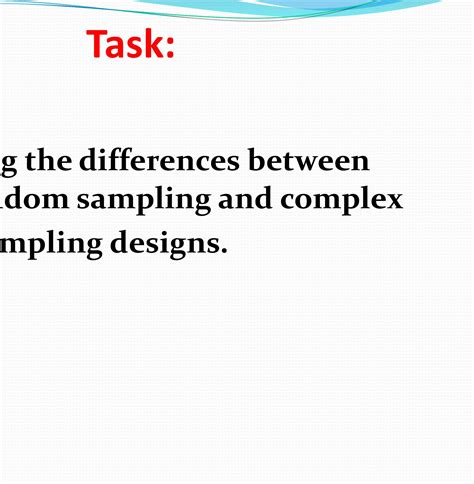 Figure 2 The Differences Between Complex Sampling Designs