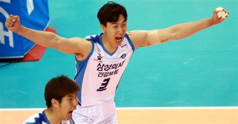 V리그 삼성화재 승리 기뻐하는 박철우
