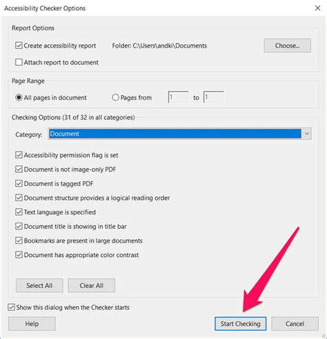 Adobe Acrobat Accessibility Checker Creating Accessible Materials Online Accessibility