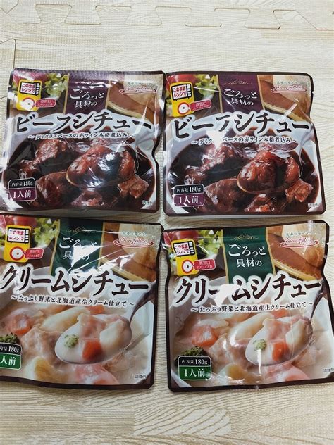 【新品】【送料無料】サンフーズ ごろっと具材の ビーフシチュー クリームシチュー 4食 レトルト食品 の落札情報詳細 ヤフオク落札価格情報