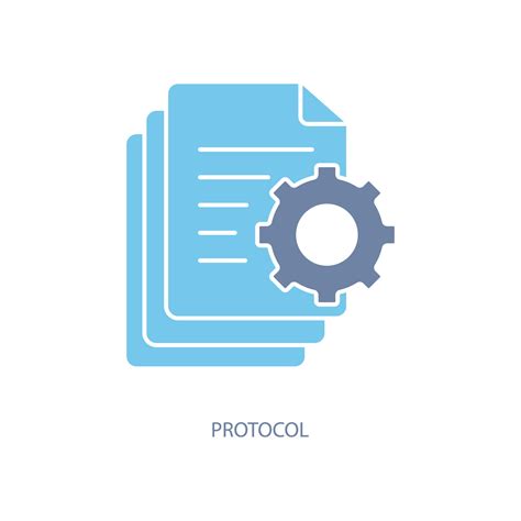 Protocol Concept Line Icon Simple Element Illustration Protocol
