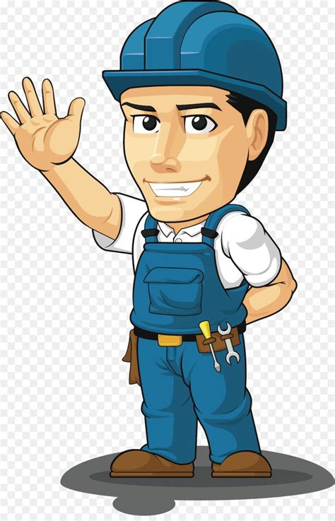 Строитель на прозрачном фоне фото и картинки Abrakadabra Fun